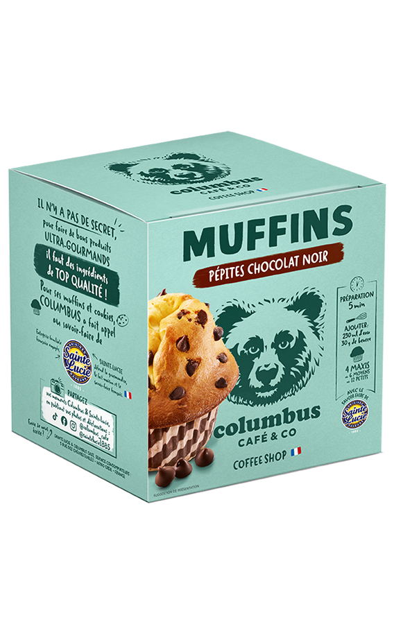 Préparation pour muffins aux pépites de chocolat noir | Sainte Lucie